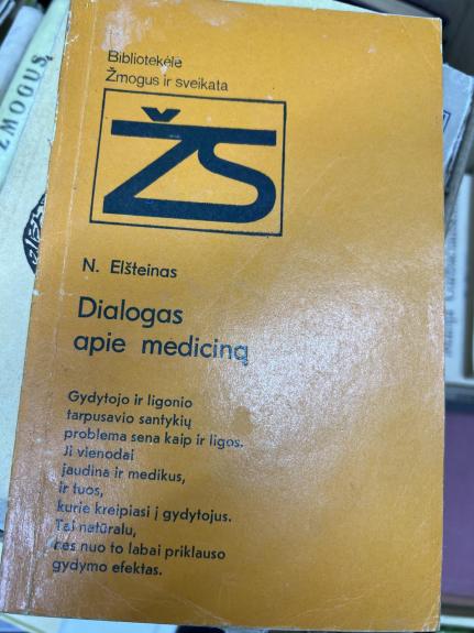 Dialogas apie mediciną - N. Elšteinas, knyga