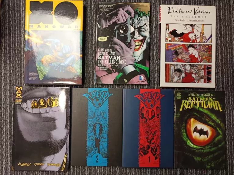 Batman Planetary Cage XO Manowar Elektra Wolverine - corben, knyga