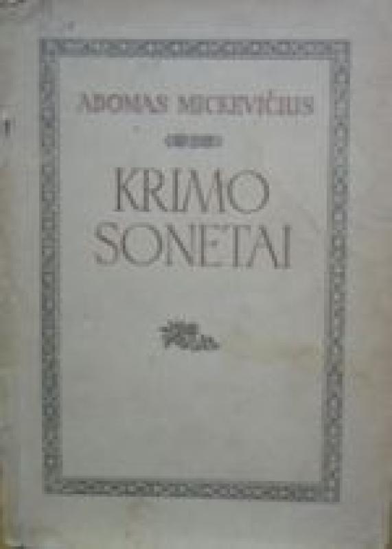 Krimo sonetai - Adomas Mickevičius, knyga