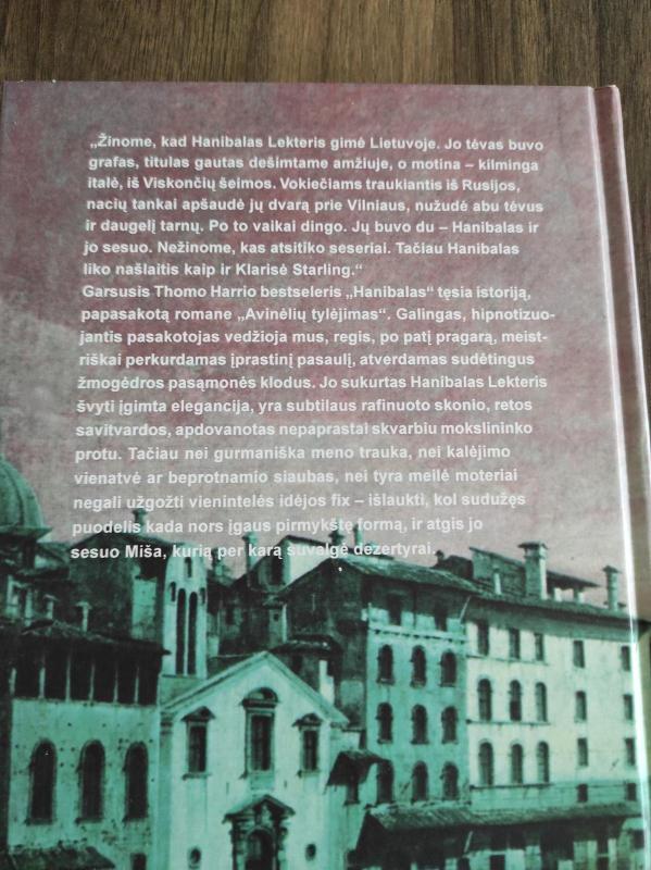 Hanibalas - Tomas Haris, knyga