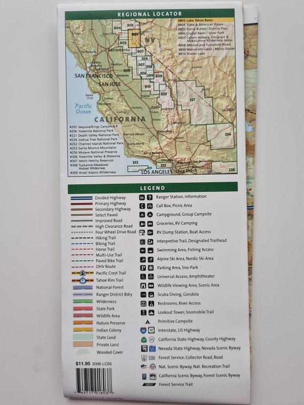 Lake Tahoe Basin Trails Illustrated Other Rec. Areas (National ...