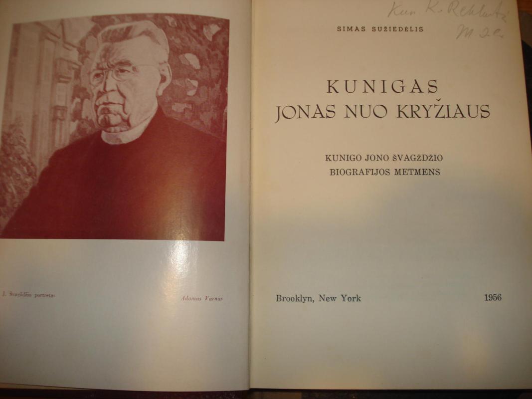 Kunigas Jonas nuo kryžiaus - Simas Sužiedėlis, knyga