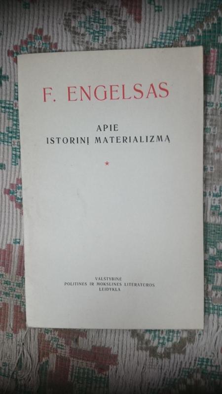 Apie istorinį materializmą - Frydrichas Engelsas, knyga