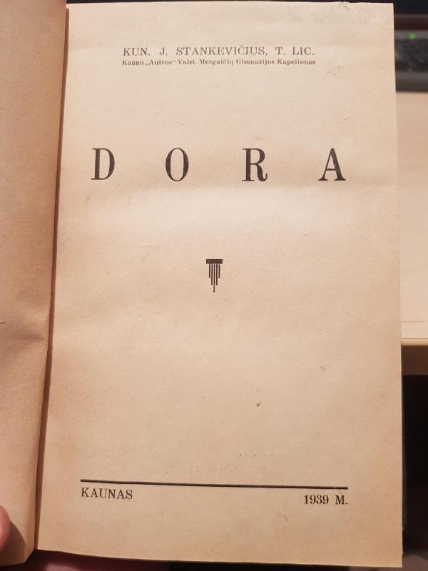Dora - J. Stankevičius, knyga