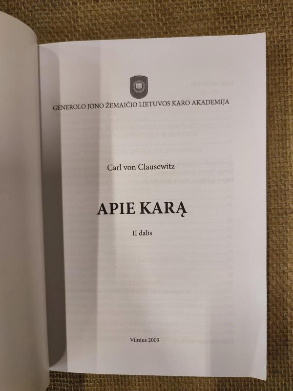 Apie karą. II dalis - Carl Clausewitz, knyga