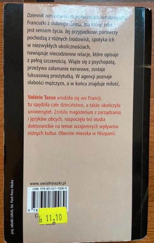 Dziennik nimfomanki - Valerie Tasso, knyga