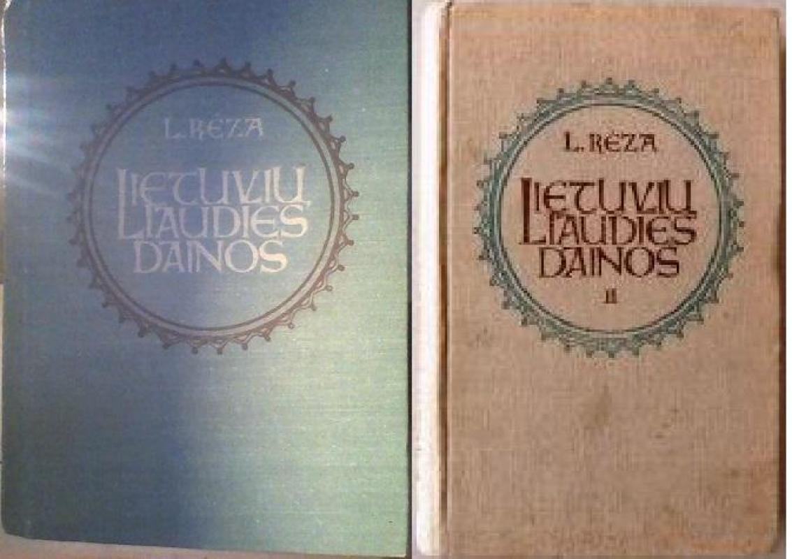 Lietuvių liaudies dainos - Liudvikas Rėza, knyga