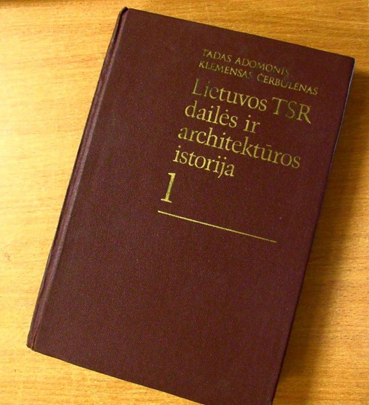 Lietuvos TSR dailės ir architektūros istorija 1 - Tadas Adomonis, Klemensas Čerbulėnas, knyga