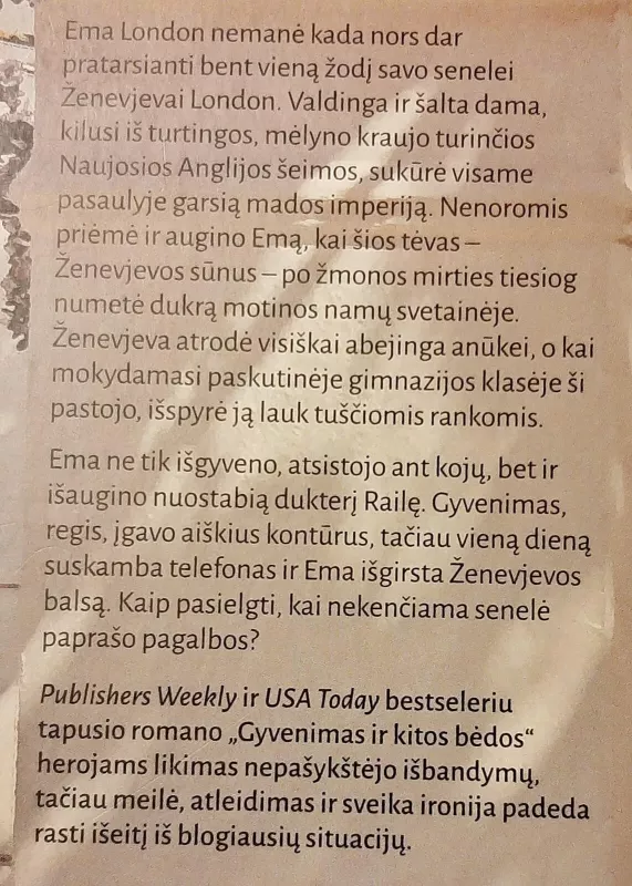 Gyvenimas ir kitos bėdos - Higgins Kristan, knyga