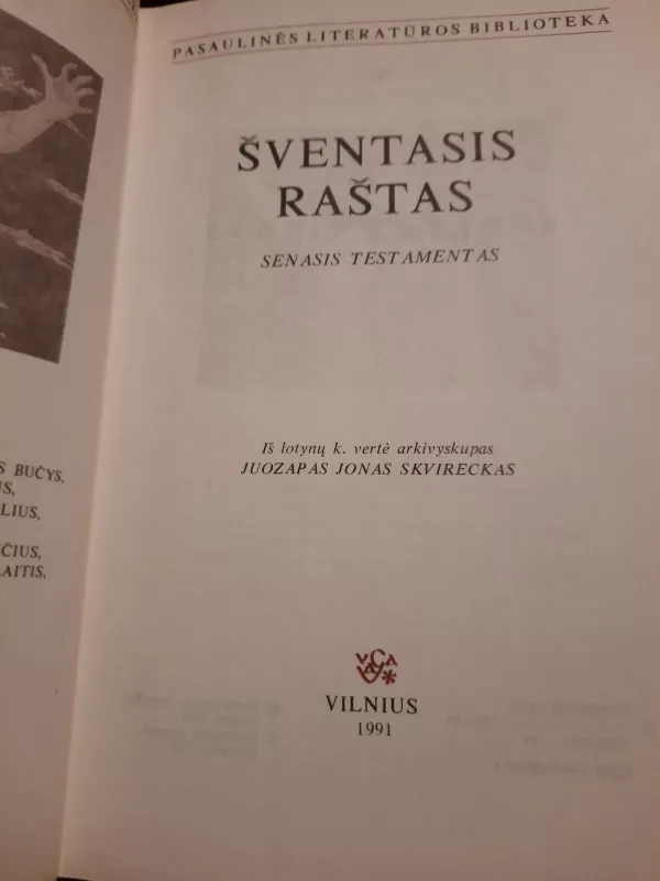 Šventasis raštas. Senasis testamentas (II dalis) - Autorių Kolektyvas ...