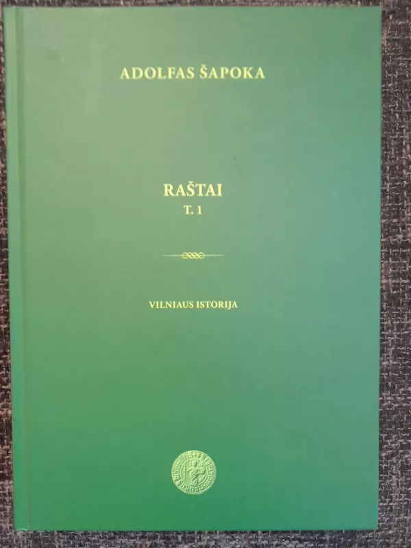 Raštai I. Vilniaus istorija - Adolfas Šapoka, knyga