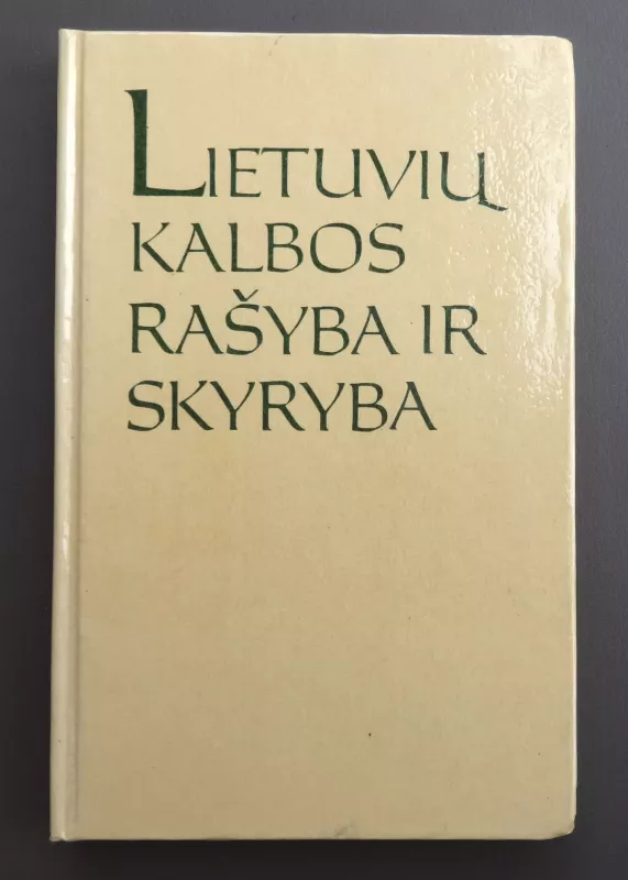 Lietuvių kalbos rašyba ir skyryba - N. Sližienė, A. Valeckienė, knyga