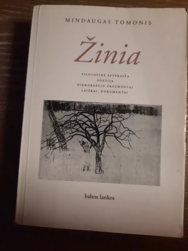 Žinia - Mindaugas Tomonis, knyga