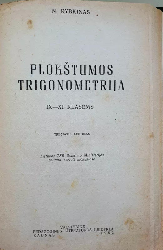 Geometrija 1 d.- Planimetrija, Geometrija 2 d. - Stereometrija, N ...