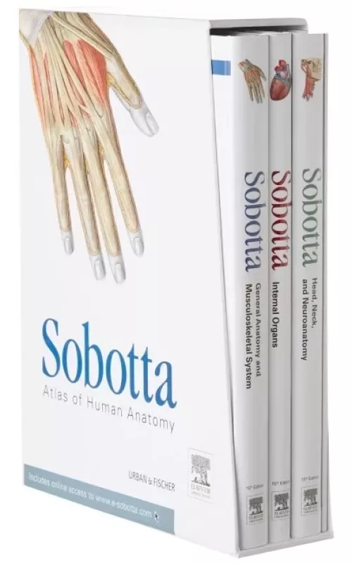 Sobotta Atlas of Human Anatomy, 15th edition. Pilna komplektacija ...