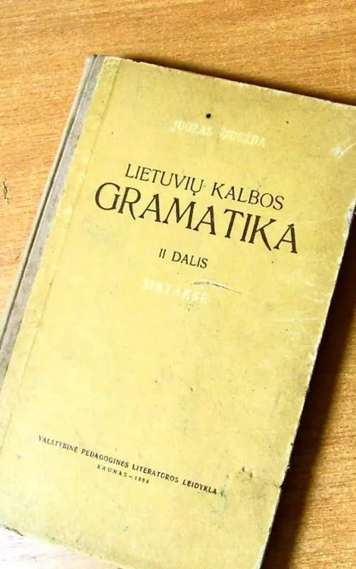 Lietuvių kalbos gramatika II dalis. Sintaksė - Juozas Žiugžda, knyga