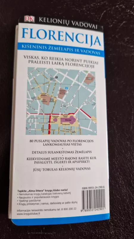 Florencija žemėlapis ir vadovas - A.littera, knyga