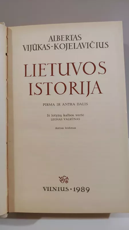 Lietuvos istorija - Albertas Vijūnas-Kojelavičius, knyga