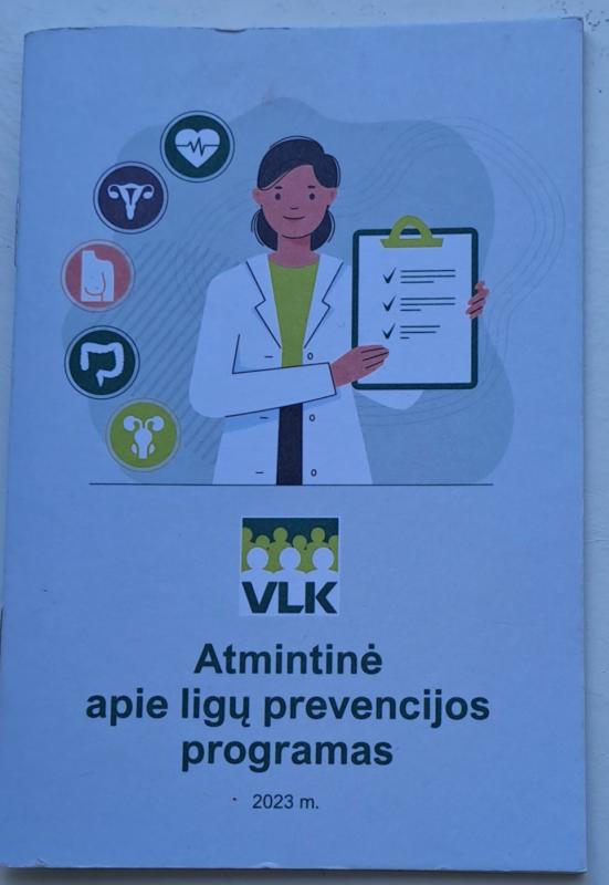 Atmintinė apie ligų prevencijos programas - Valstybinė ligonių kasa, knyga