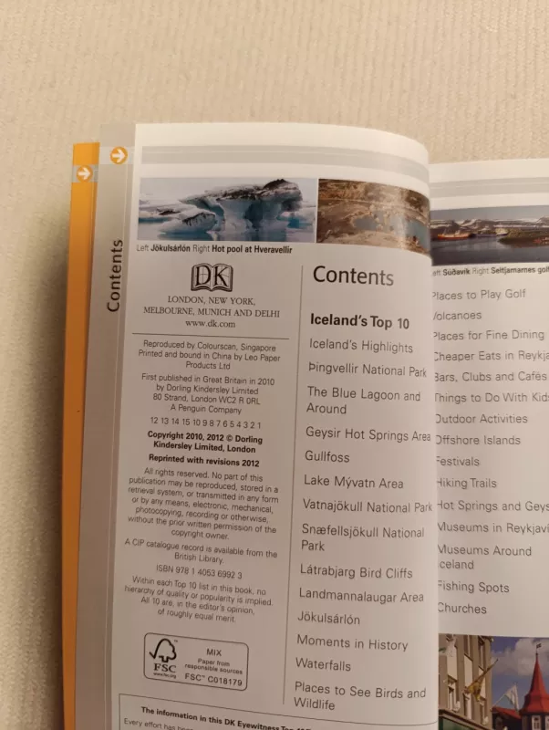 DK Eyewitness travel guide TOP 10 Iceland - DK Eyewitness, knyga