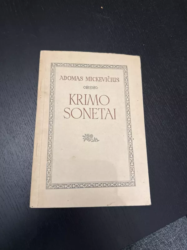 Krimo sonetai - Adomas Mickevičius, knyga