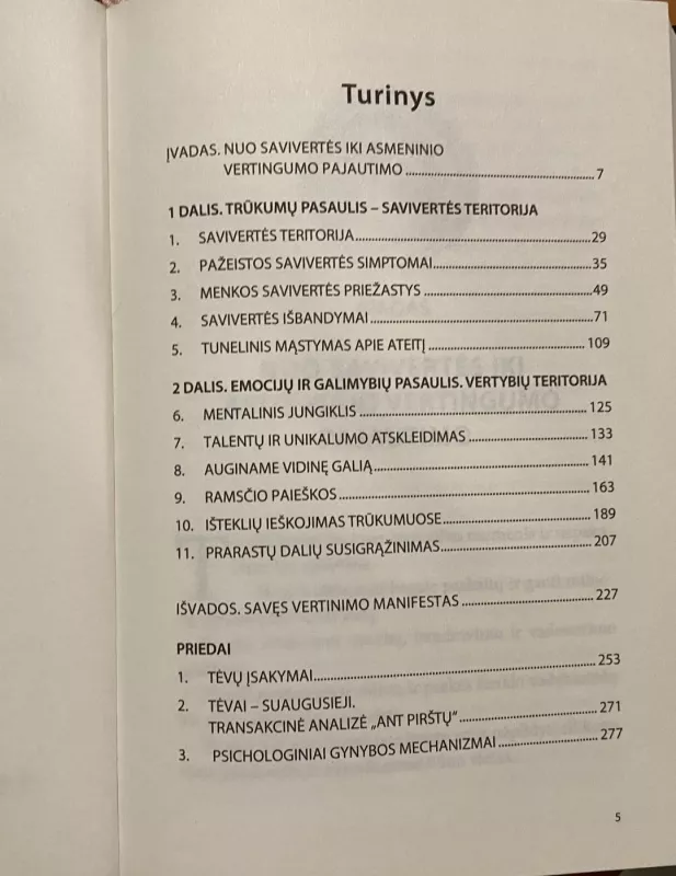 Savivertes ugdymas - Elena Risberg, knyga