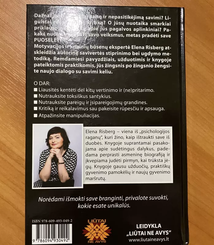 Savivertes ugdymas - Elena Risberg, knyga