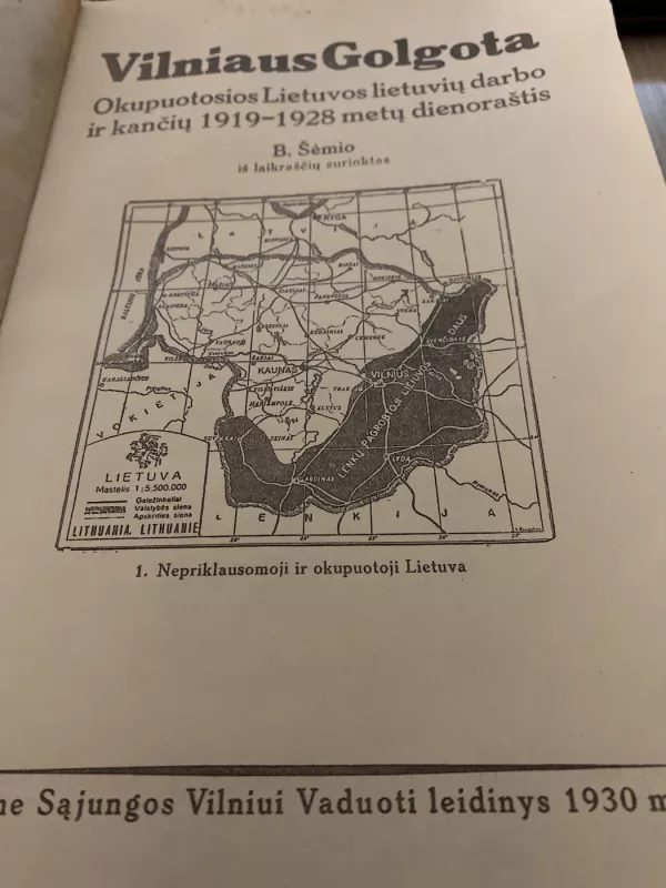 Vilniaus golgota.Okupuotosios Lietuvos lietuvių darbo ir kančių 1919 ...