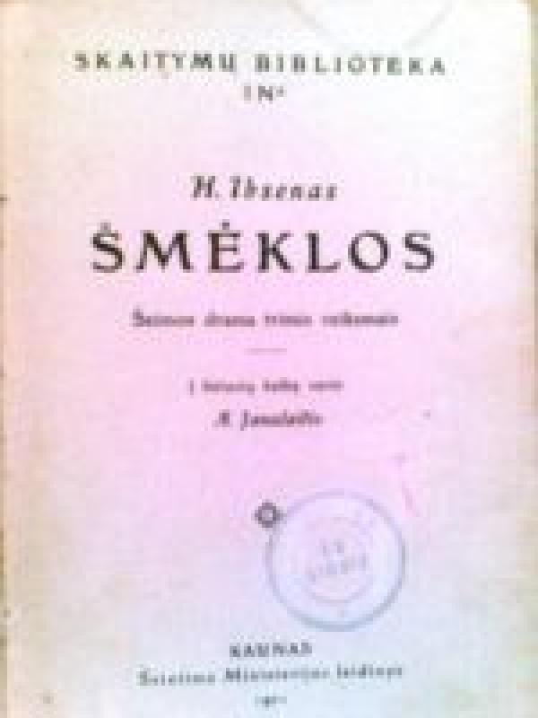 Šmėklos - Henrikas Ibsenas, knyga